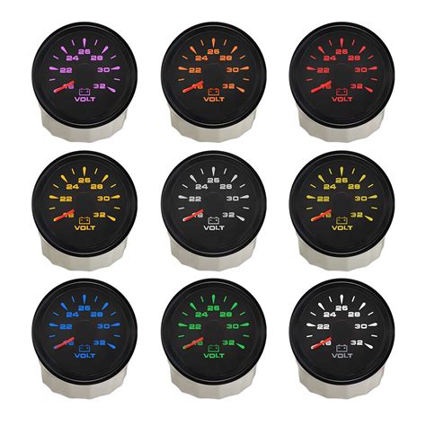 52mm Voltmeter Volt Gauge Meter 12v 24v For Auto C Vicedeal