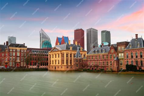 Premium Photo The Hague Netherlands City Center Skyline