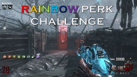 The Rainbow Perk Challange On Origins Black Ops 2 Zombies 1080p Youtube