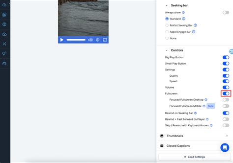 Understanding Focused Fullscreen Vidalytics Player API