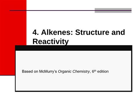 Pdf 6 Alkenes Structure And Reactivity Portale Docentidocenti Unicam It Tmp 3490