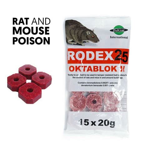 Rat And Mouse Poison Block Difenacoum Mouse And Rat Poison Bait Blocks