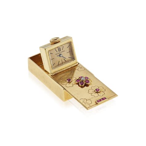 No Reserve Van Cleef And Arpels Ruby And Gold Travel Clock Christies