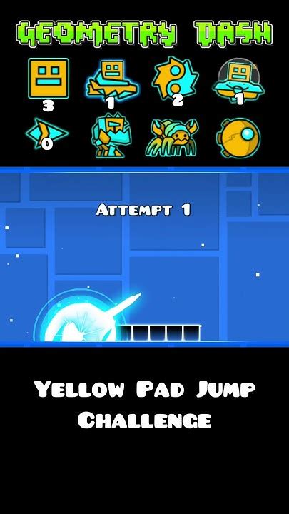 Yellow Pad Jump Challenge In Geometry Dash Gd Robtop Geometrydash