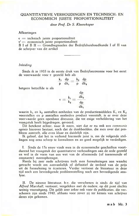 Pdf Quantitatieve Verhoudingen En Technisch En Economisch Juiste