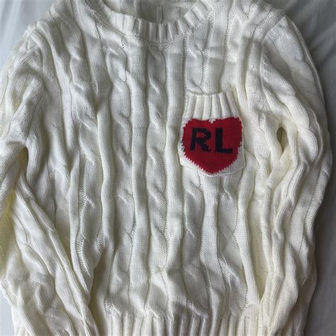 Ralph Lauren Dupe Heart Sweater Cute Nwt Soft Depop