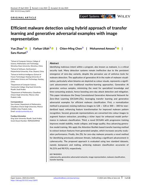 efficient malware detection using hybrid approach of transfer learning