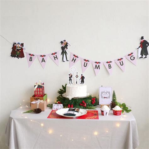 A Christmas Carol Dinner Party Decor Kit Complete Set Etsy
