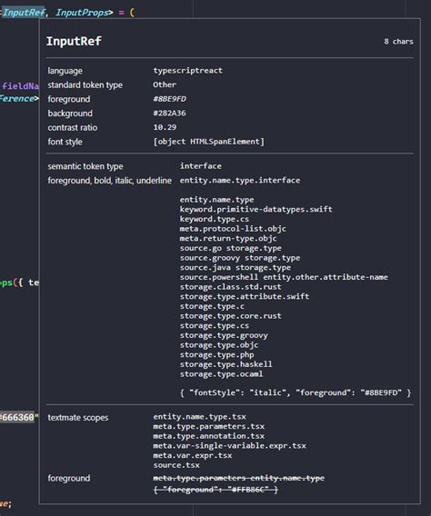 Entity Name Type Overrides Issue Dracula Visual Studio Code GitHub