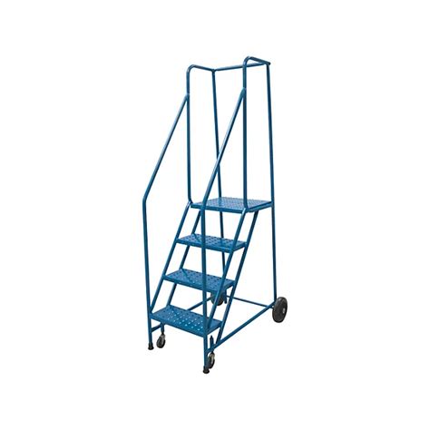 Scnvd441 Rolling Step Ladder 4 Steps 18 Step Width 37 Platform Height Steel Each