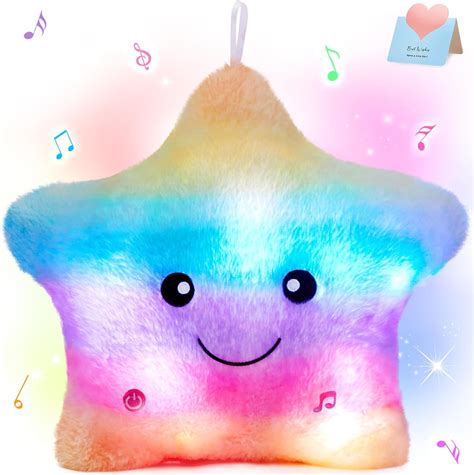 Bstaofy 13‘ Rainbow Creative Led Musical Glow Twinkle Star