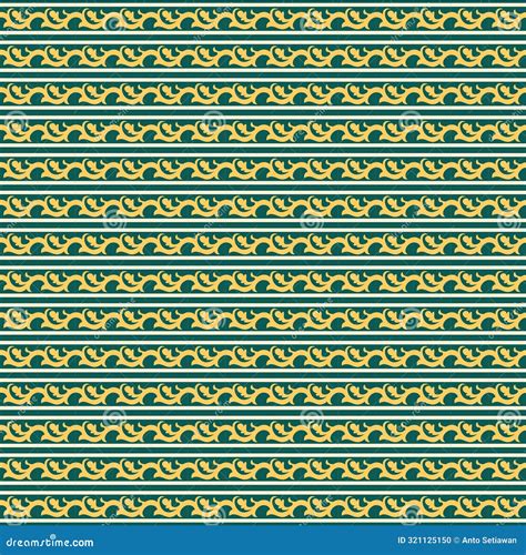 Classic Tile Seamless Pattern Floral Motif Background Stock