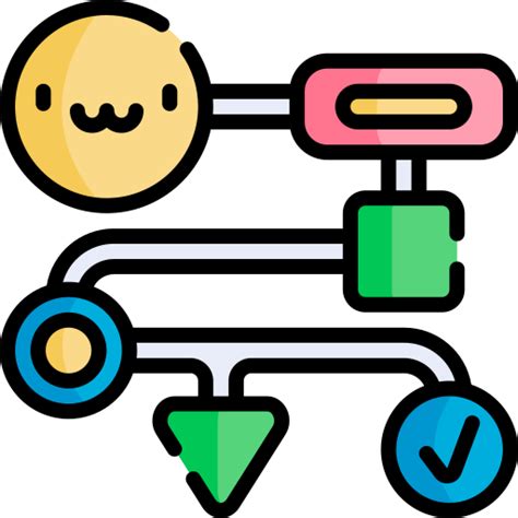 Workflow Kawaii Lineal Color Icon