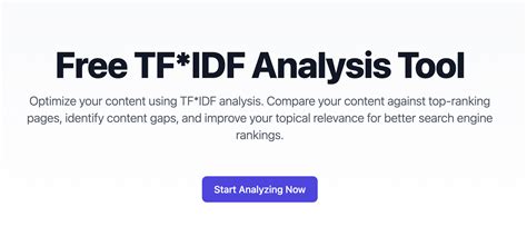 Tfidf Analysis Tool 100 Free No Login Required