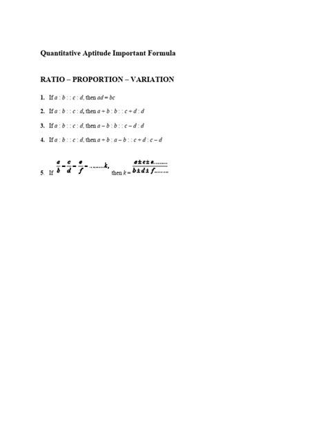 Quantitative Aptitude Important Formula Pdf Elementary Geometry