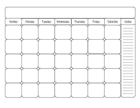 Cute Printable Weekly Calendar Template For Organized Planning