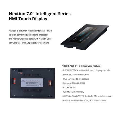 Nextion Intelligent Series Resistive Capacitive LCD TFT Touch Display Multifunction HMI