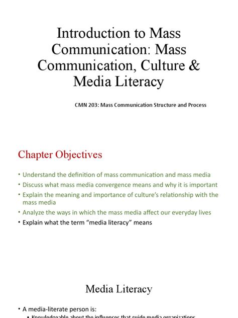 Lecture Slide 3 Introduction To Mass Communication Continued 2 Pdf