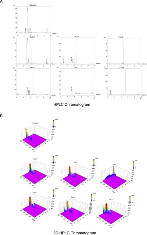 Hplc Chromatogram Of Thymol And Ether Substituted Derivatives Of