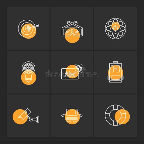Electronics Technology Study Education Science Eps Icon Stock