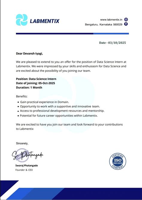 Labmentix Datascience Internship Dataanalytics Machinelearning