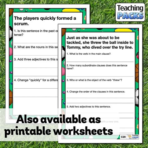 Grammar Goals Teaching Pack Resources For Teachers