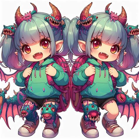 リトル双子モンスターズ ねおぽんたす投下垢状態の作品 Aipictors Ai画像投稿サイト・生成サイト