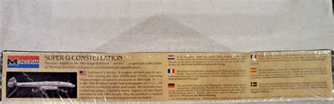 Lockheed Super G Constellation Airlner 1144 Plastic Model Kit By