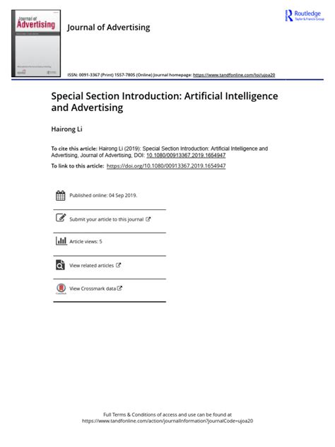 Special Section Introduction Artificial Intelligence Download Free Pdf Artificial