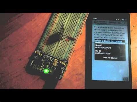 Arduino Er Test HC Bluetooth Module Without Controller Using Android BluetoothChat