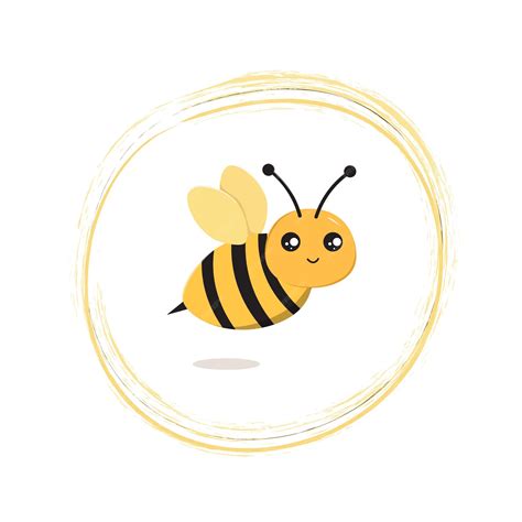 Premium Vector Vector Cute Bee Icon Cartoon Illustration