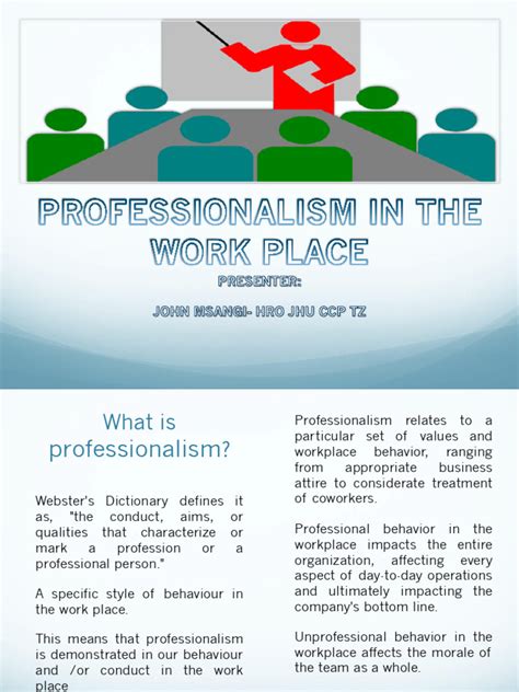 Workplace Professionalism Essentials Pdf Communication Behavior
