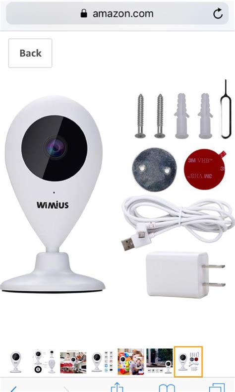 Wimius Ip Camera 720p Wifi Wireless Security Camera With Two Way Audio Motion Detection Night
