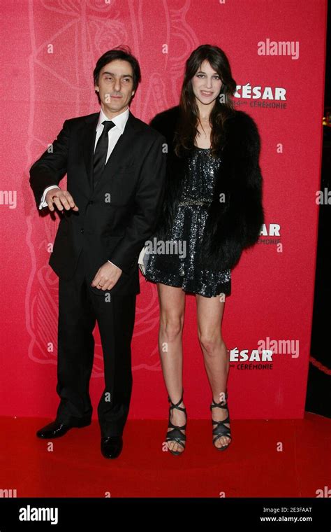 Actress Charlotte Gainsbourg And Her Husband Yvan Attal Arrive At The