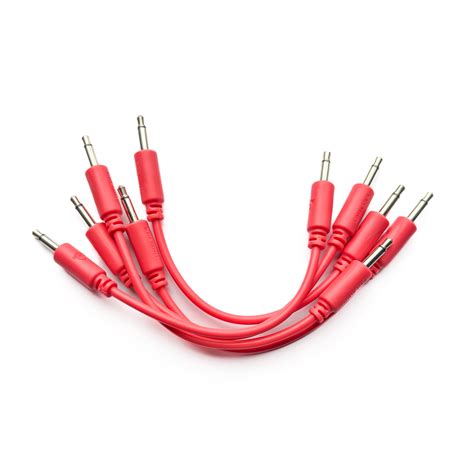 Black Market Modular 35mm Patch Cable 5 Pack 9cm35 Peach