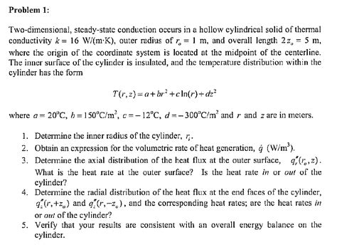 Solved Two Dimensional Steady State Conduction Occurs In A