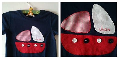 Creando Ardiles Camiseta Barco Patchwork