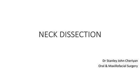 Levels Of Lymph Nodes In Head And Neck Pptx