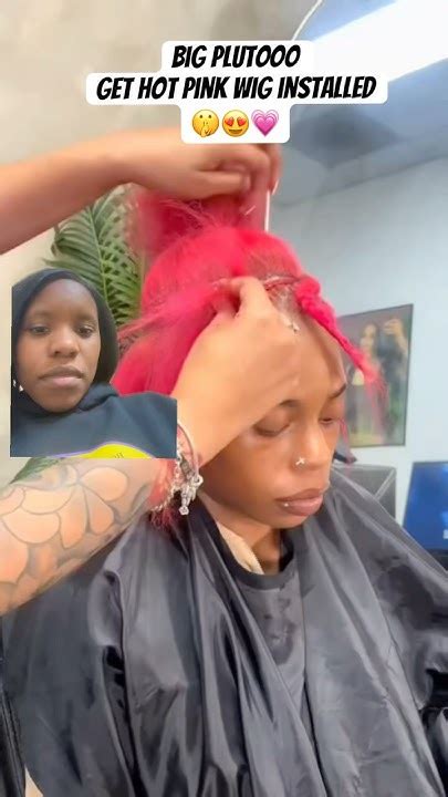 Big Pluto Gets Hot Pink Wig Install 💖💞 Youtube