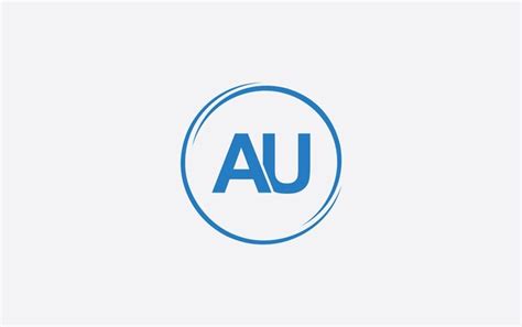 Premium Vector Initial Letter Au Logo Design Vector Template Abstract