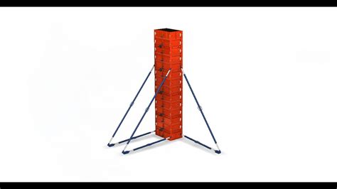 3d Animation Asssembly And Explode Of Panel Column Part 1 Youtube