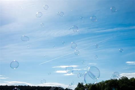 Premium Photo Bubbles In The Sky