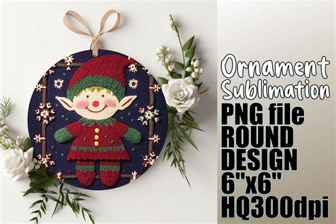 Circle Keychain Png Template Holiday Graphic By Digitaldarius