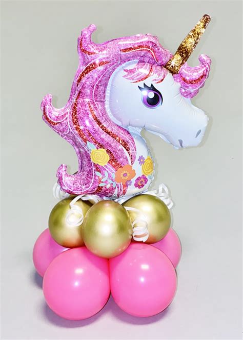Unicorn Table Balloon Centerpieces Dropship 60cm 3d Unicorn Balloon