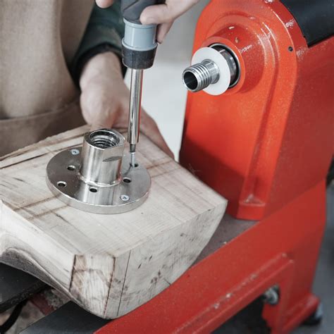 Woodworking 4 Lathe Faceplate With Screw Chuck Two Nylon Washers For