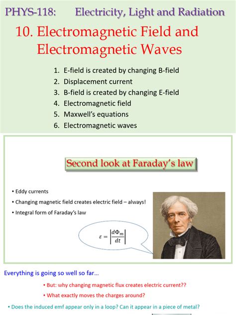 10 Maxwell Eqs And Em Waves Pdf Electromagnetic Field Electromagnetic Induction