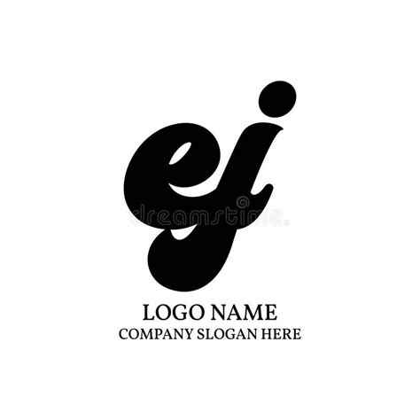 Ej Professional Modern Logo Design Services Stock Illustration