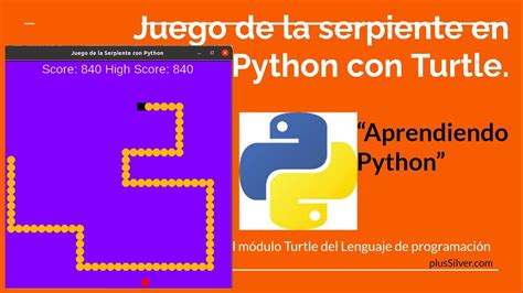 Juego De La Serpiente Creado Con El Módulo Turtle De Python 38 En