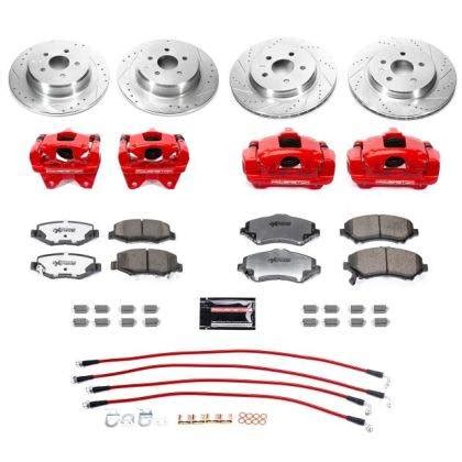 Power Stop 07 17 Jeep Wrangler Front And Rear Big Brake Conversion Kit