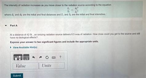 Solved The Unit Rem Roentgen Equivalent For Man Is The